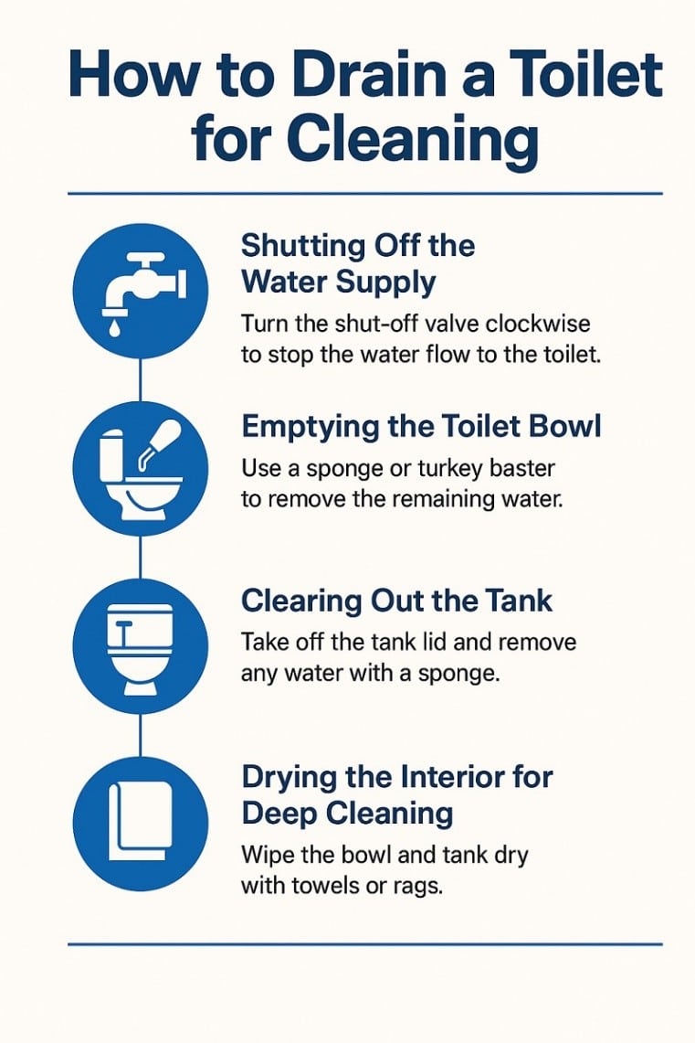How to Drain a Toilet Bowl for Cleaning | Easy Guide